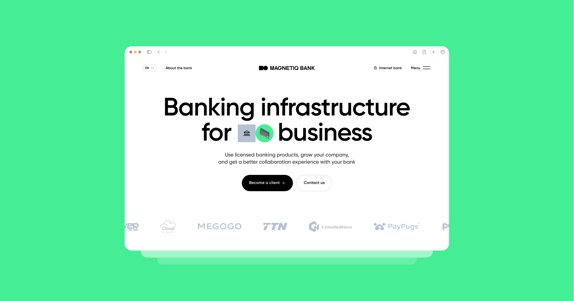 Magnetiq bank rebranding: logo & brand identity, web development ...