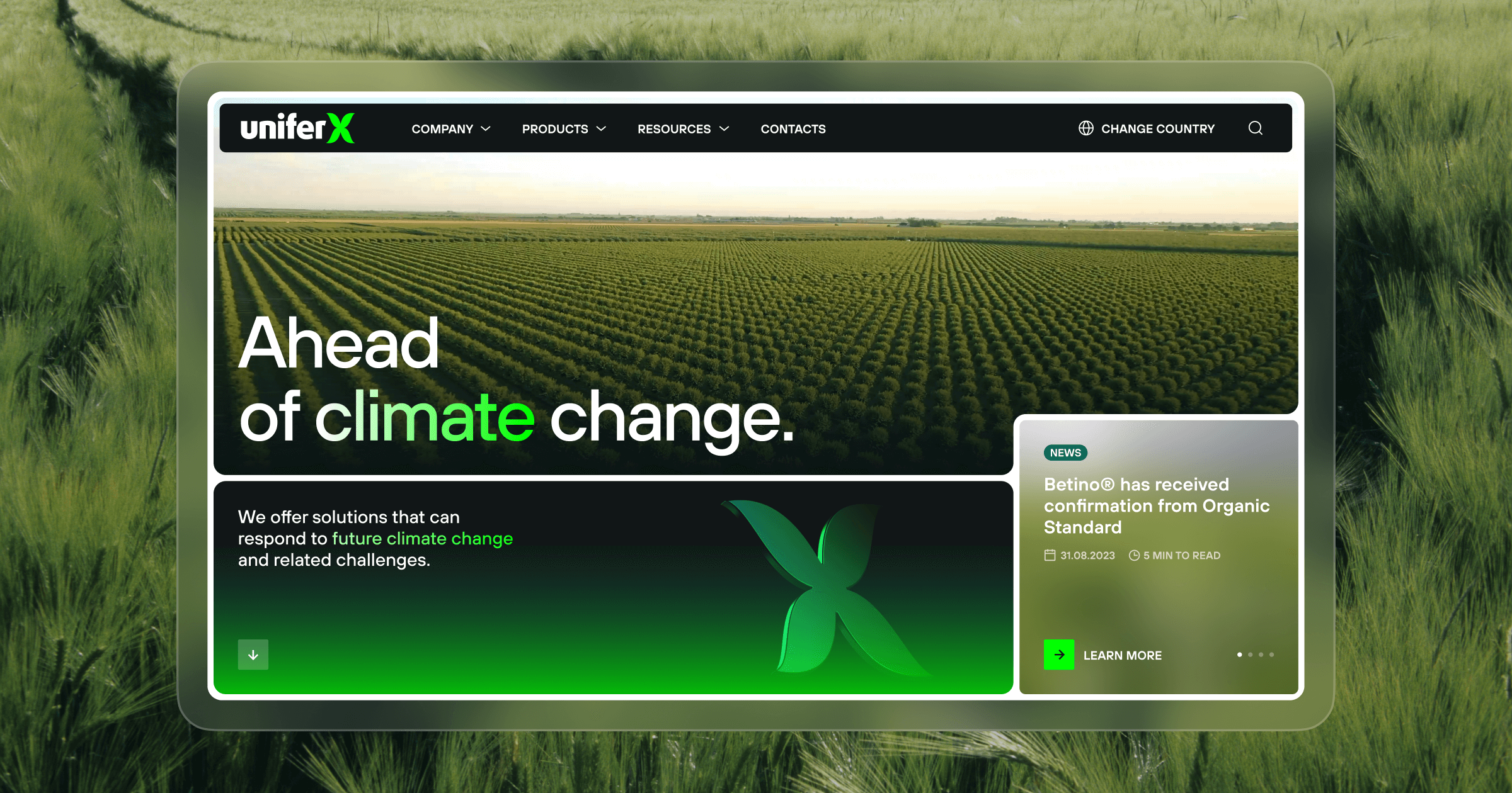 UX/UI design & web development for agritech – Goodface agency